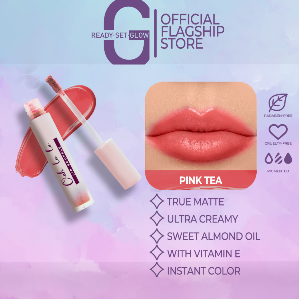 READY SET GLOW RSG Ooh Lala Lip Souffle | Full Coverage Matte Lipstick ...