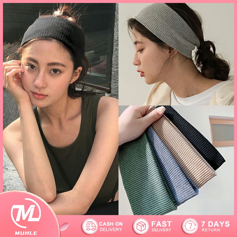 stretch headband Wash Face Casual Hair Band yoga sports headband unisex ...