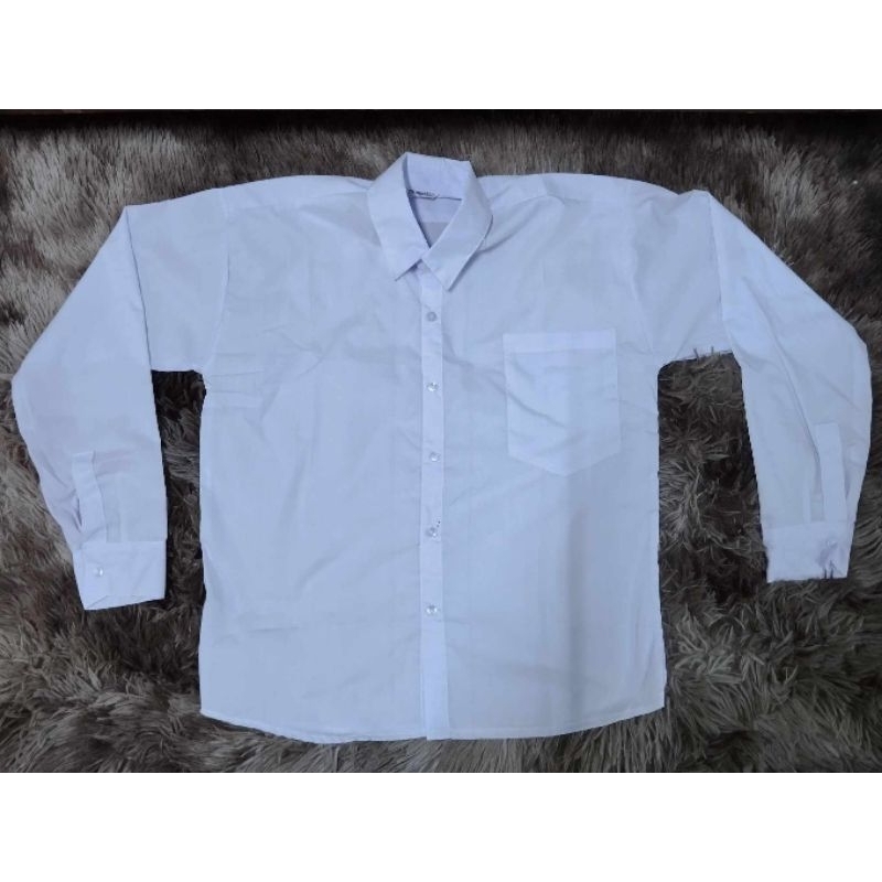 LONGSLEEVE WHITE TETORON FOR MEN | Shopee Philippines