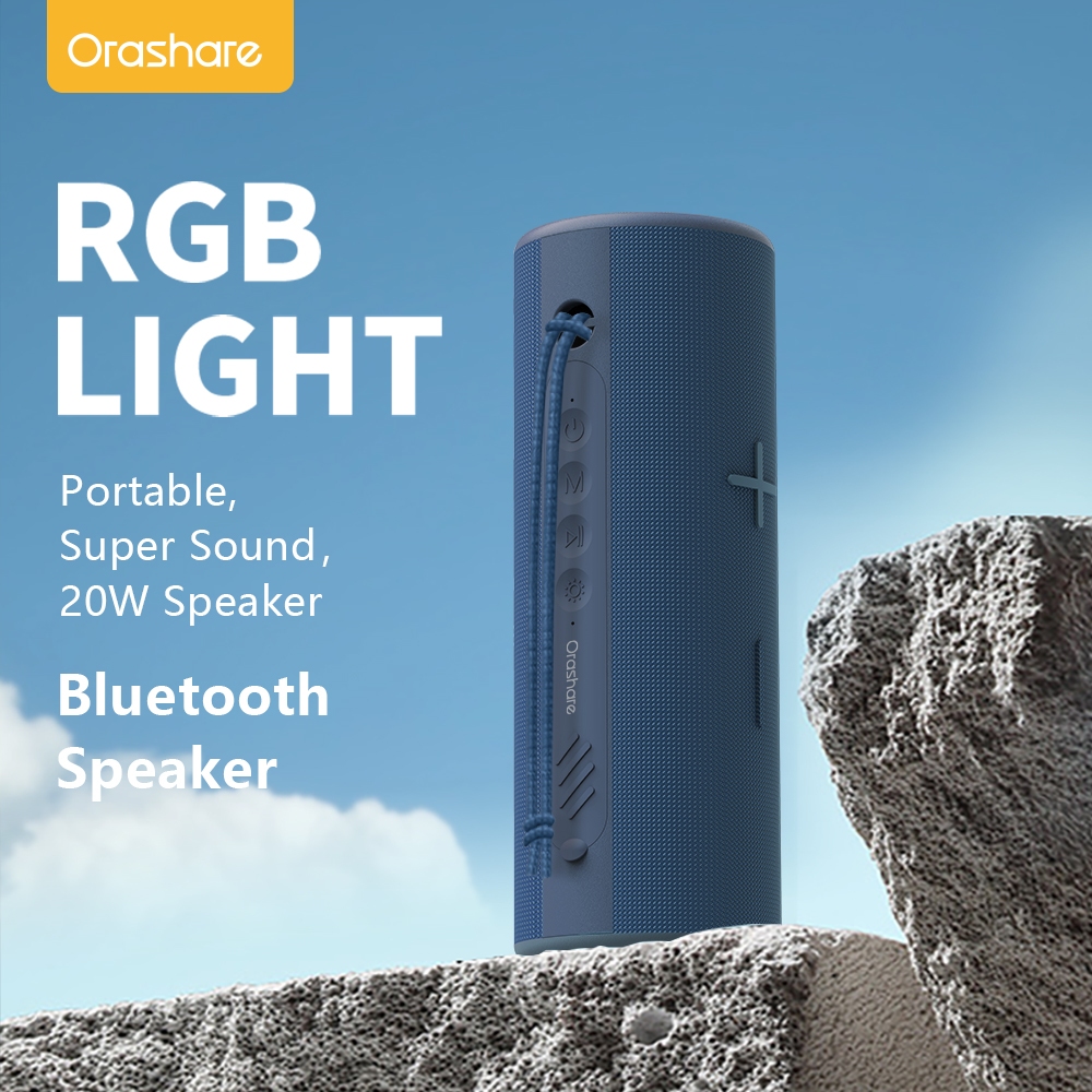 Orashare BS04 Bluetooth Speaker With RGB Light TWS 20W Big Sound ...
