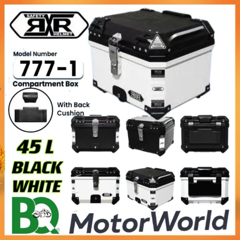 Compartment Box Helmet Box TOP BOX With Back Cushion For Motorcycle 45 ...