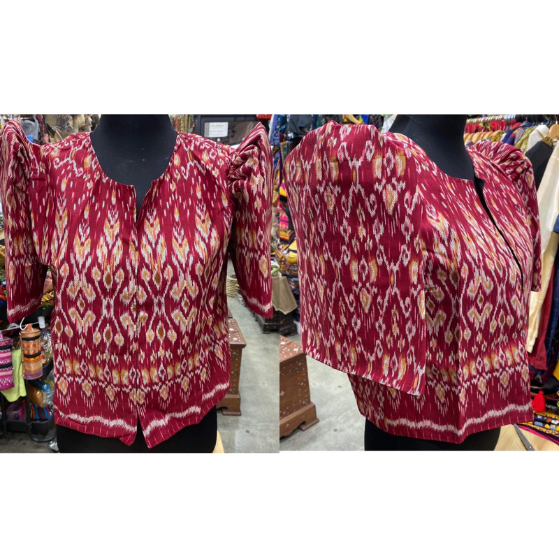 QUALITY Davao Batik Filipiniana Blazer Blouse Bolero Dress large-XXL ...