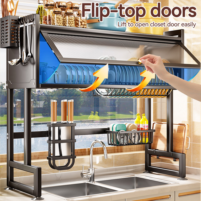 kitchen wares dish rack with cover cabinet tauban ng plato dish cabinet ...