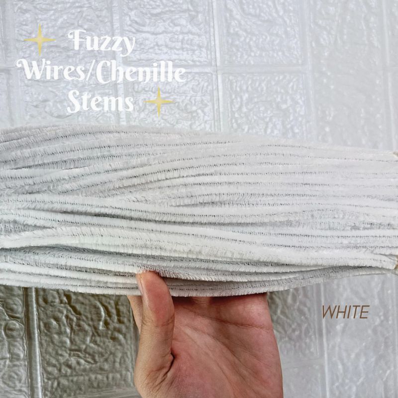 Fuzzy Wires/Chenille Stems (100 or 50 pcs per bundle) | Shopee Philippines
