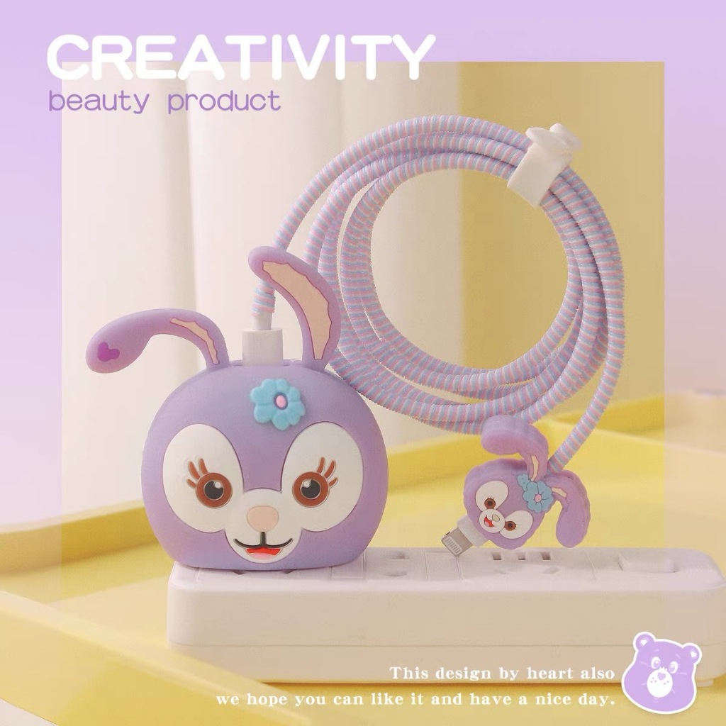 Ins Cute Charger Protective Case for IP14 Cable Wrapper for iPad Apple ...