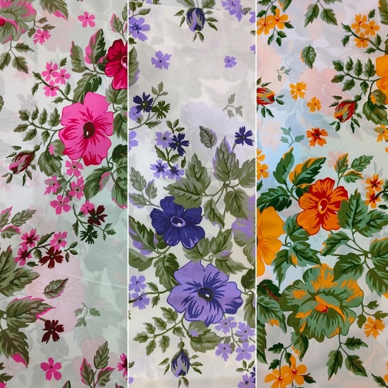 GEENA PRINTED • VANILLA • 60 WIDTH • SILK • PONGEE • SOLD PER YARD ...