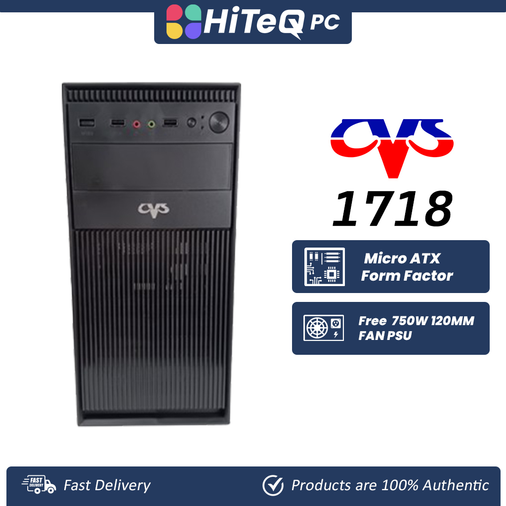 HiteqPC | CVS 1718 COMPUTER CASE W/ 5.25" DRIVEBAY & 750W PSU -120MM ...