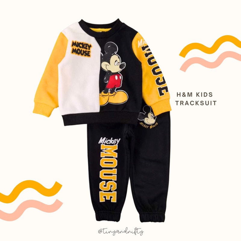 T&N Mickey Mouse Premium Tracksuit | Shopee Philippines