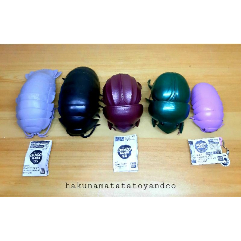 Bandai Dango Mushi Isopods / Pill bug figure Simulation | Shopee ...