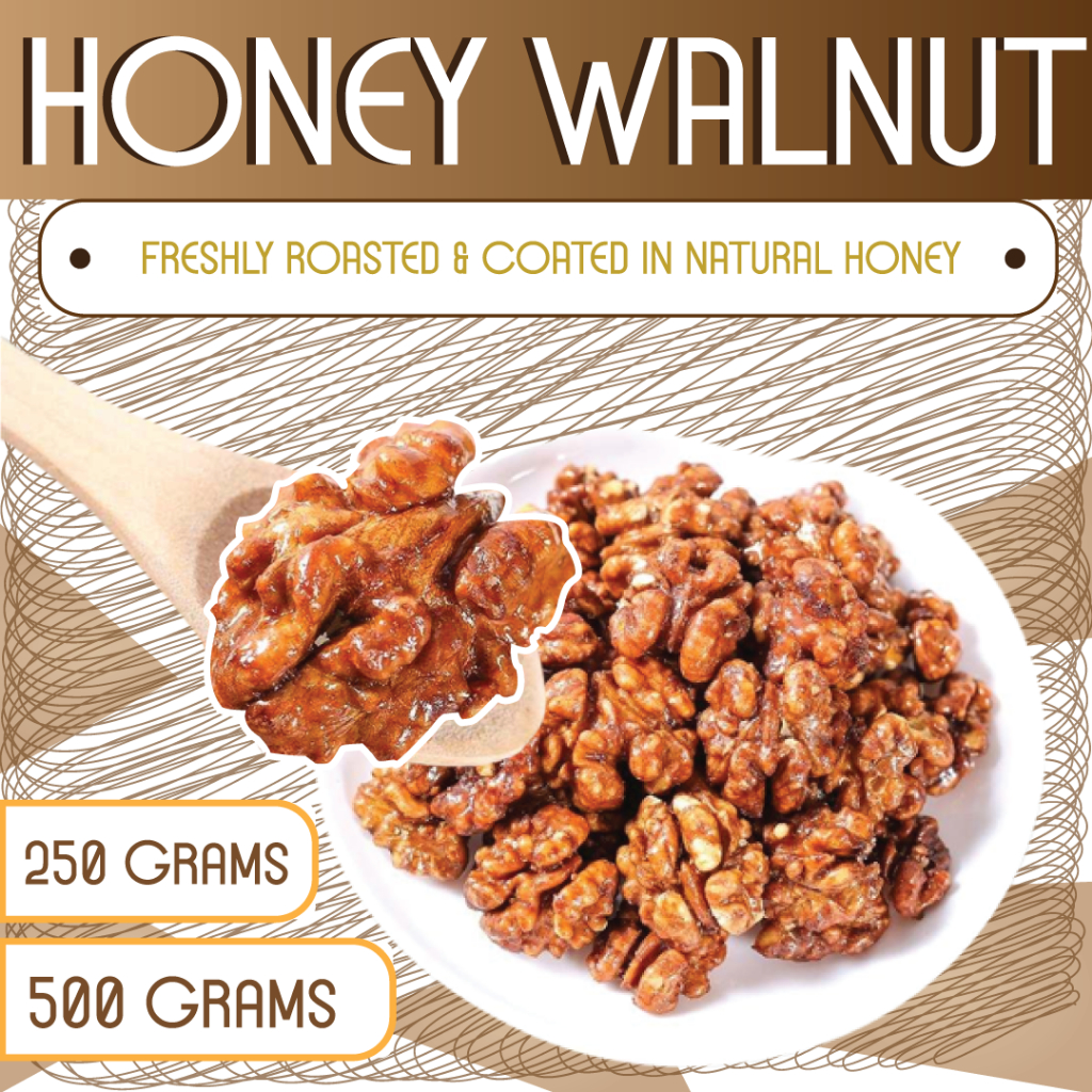 Honey Walnut Kernel - Freshly made Roasted Walnut coated with Honey ...