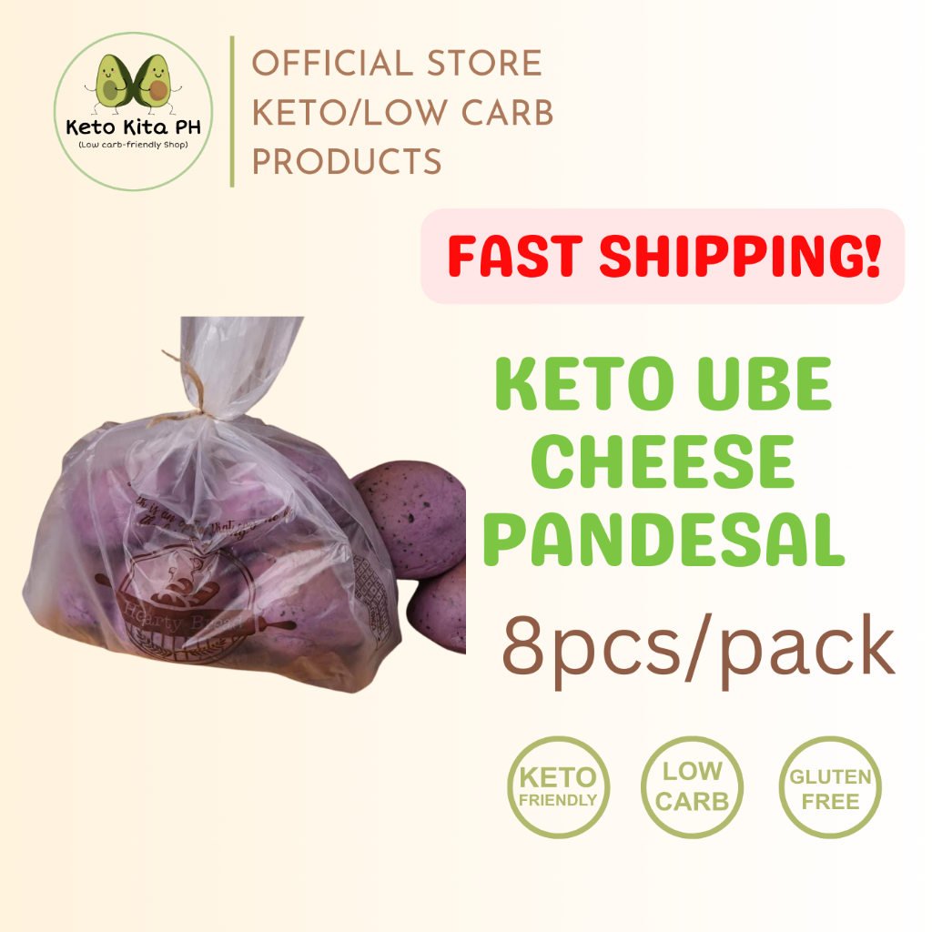 Keto Ube Cheese Pandesal - Hearty Bread - Keto/Low carb Product Made ...