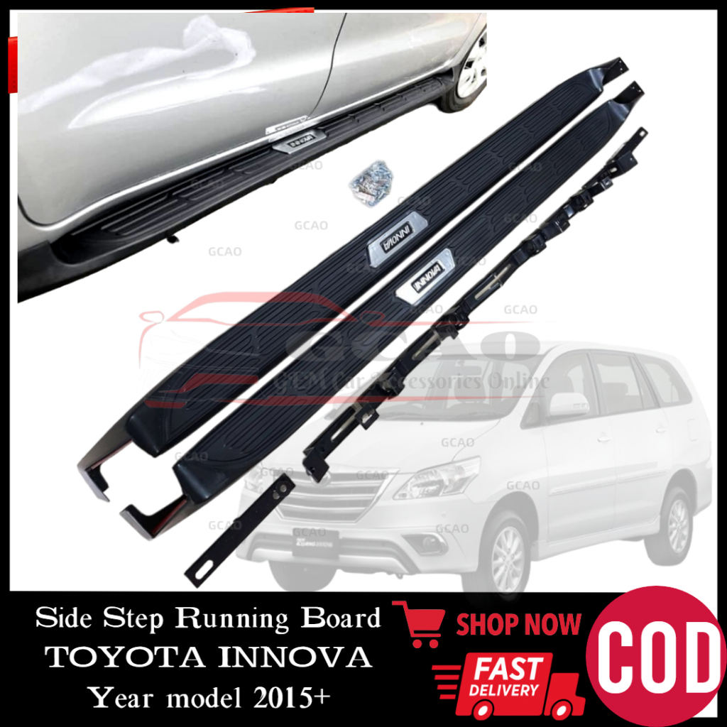 GCAO CAR RUNNING BOARD SIDE STEP FOR TOYOTA INNOVA 2015+ SIDE STEP ...