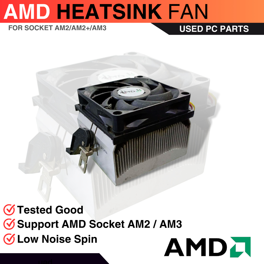 CPU Cooler - AMD Heatsink Fan for Socket AM2 - AM3 Motherboard | Shopee ...