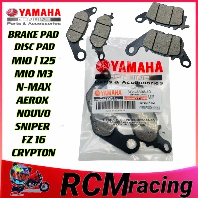 BRAKE PAD /DISC PAD Yamaha Genuine Part For Mio M3 N-MAX 155 AEROX 155 ...