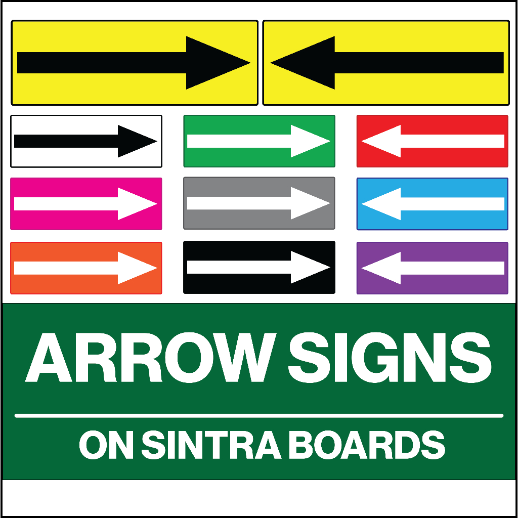Arrow Signs Safety Direction Signs for Household, Company and Business ...