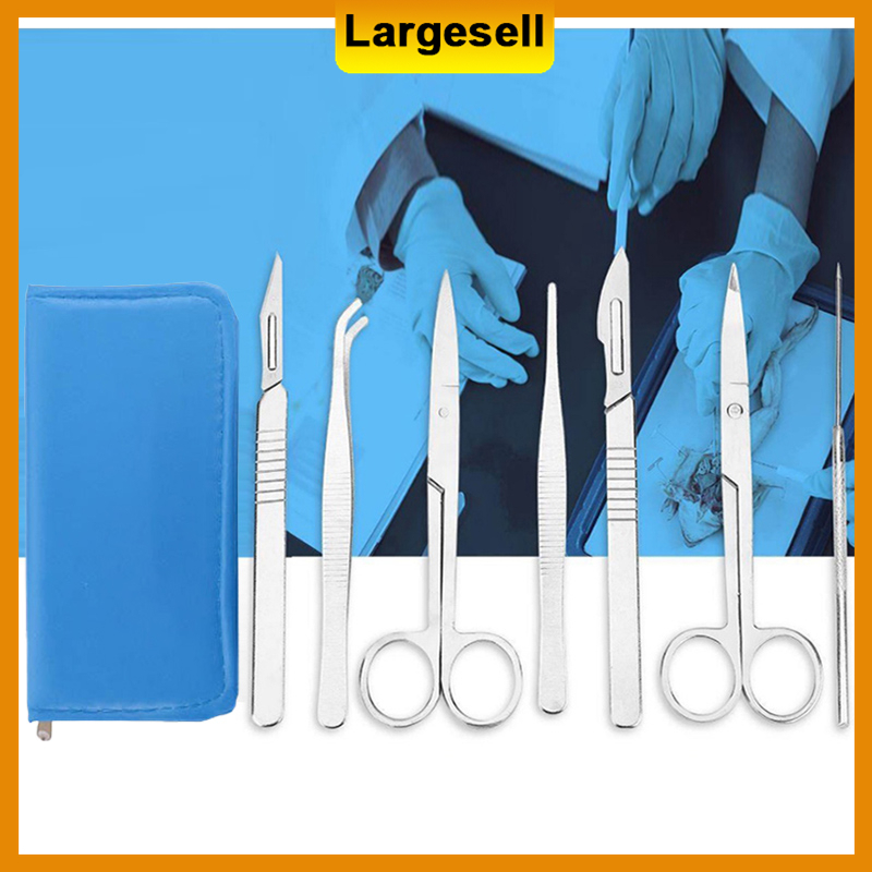 7pcs/set Stainless Steel Dissector Biology Lab Dissecting Kit ...