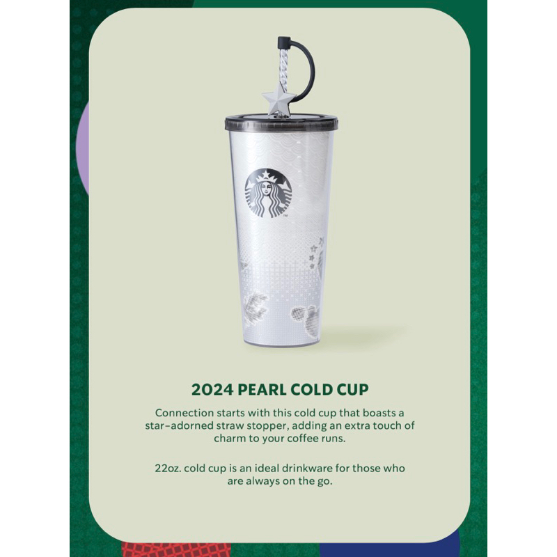 2024 Starbucks Holiday Collection (Starbucks Pearl Cold Cup Tumbler ...