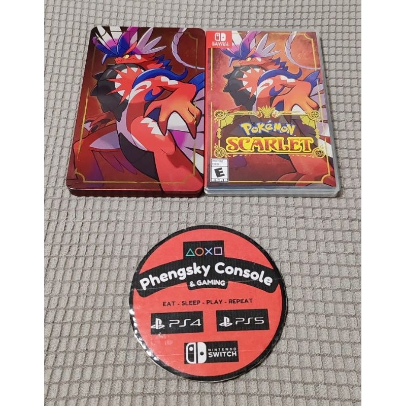 Pokemon scarlet w/ steelcase (nintendo switch game) [physical game ...
