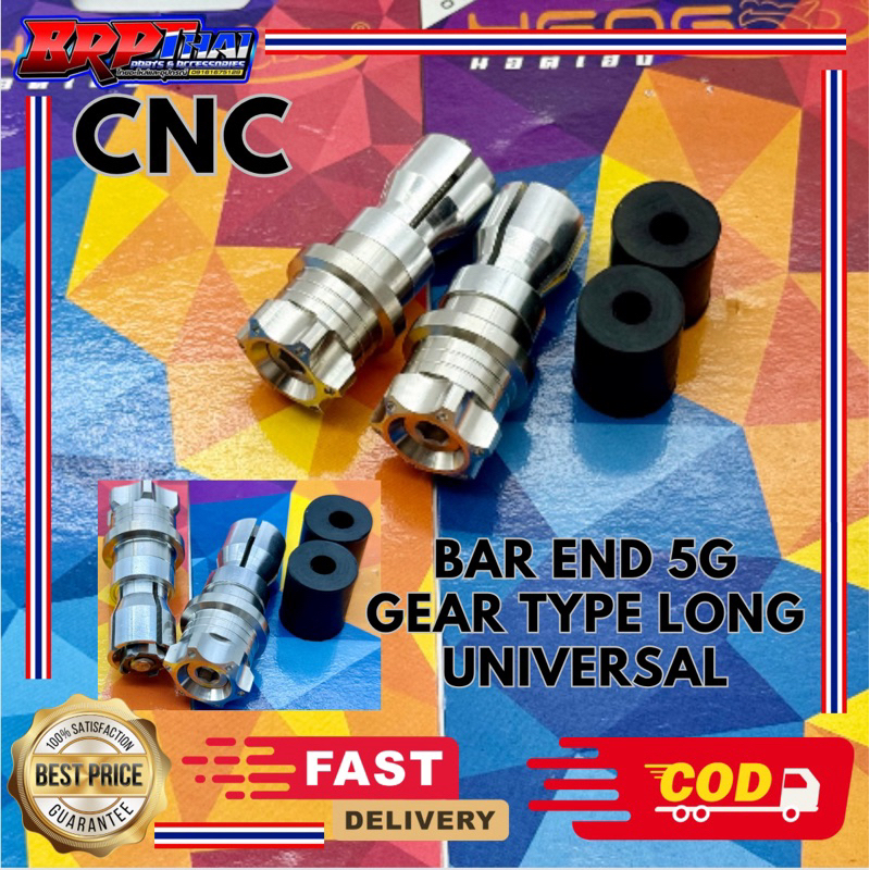 HENG BAR END CNC GEAR TYPE LONG 5G ( UNIVERSAL ) | Shopee Philippines