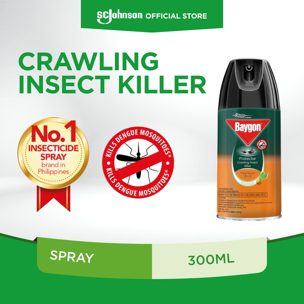Baygon Protector Crawling Insect Killer - 300ml | Shopee Philippines