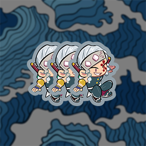 Demon Slayer Sticker Pack (15pcs) Waterproof, Vinyl and laminated ...