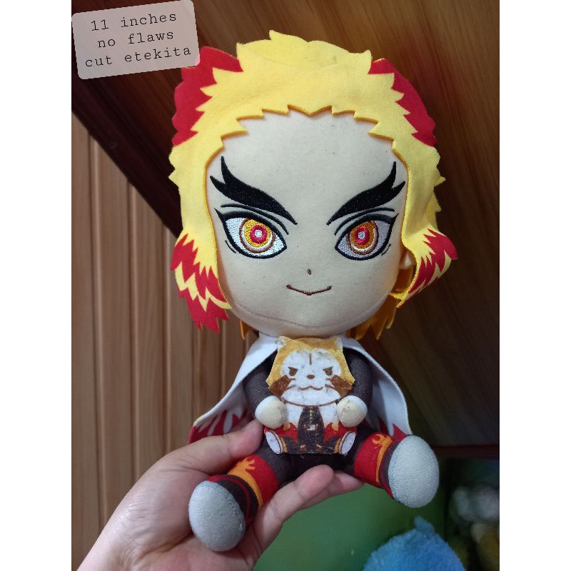 Demon slayer Rengoku x Rascal plush toy preloved | Shopee Philippines