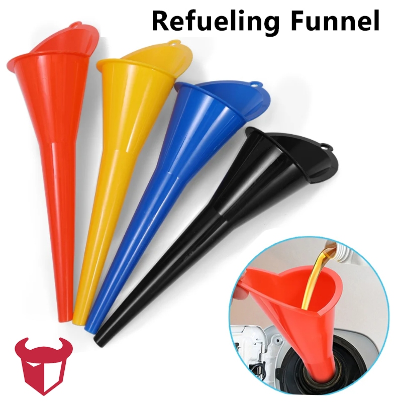 General Motorcycle Car Long Mouth Funnel Plastic Refueling Oil Liquid ...