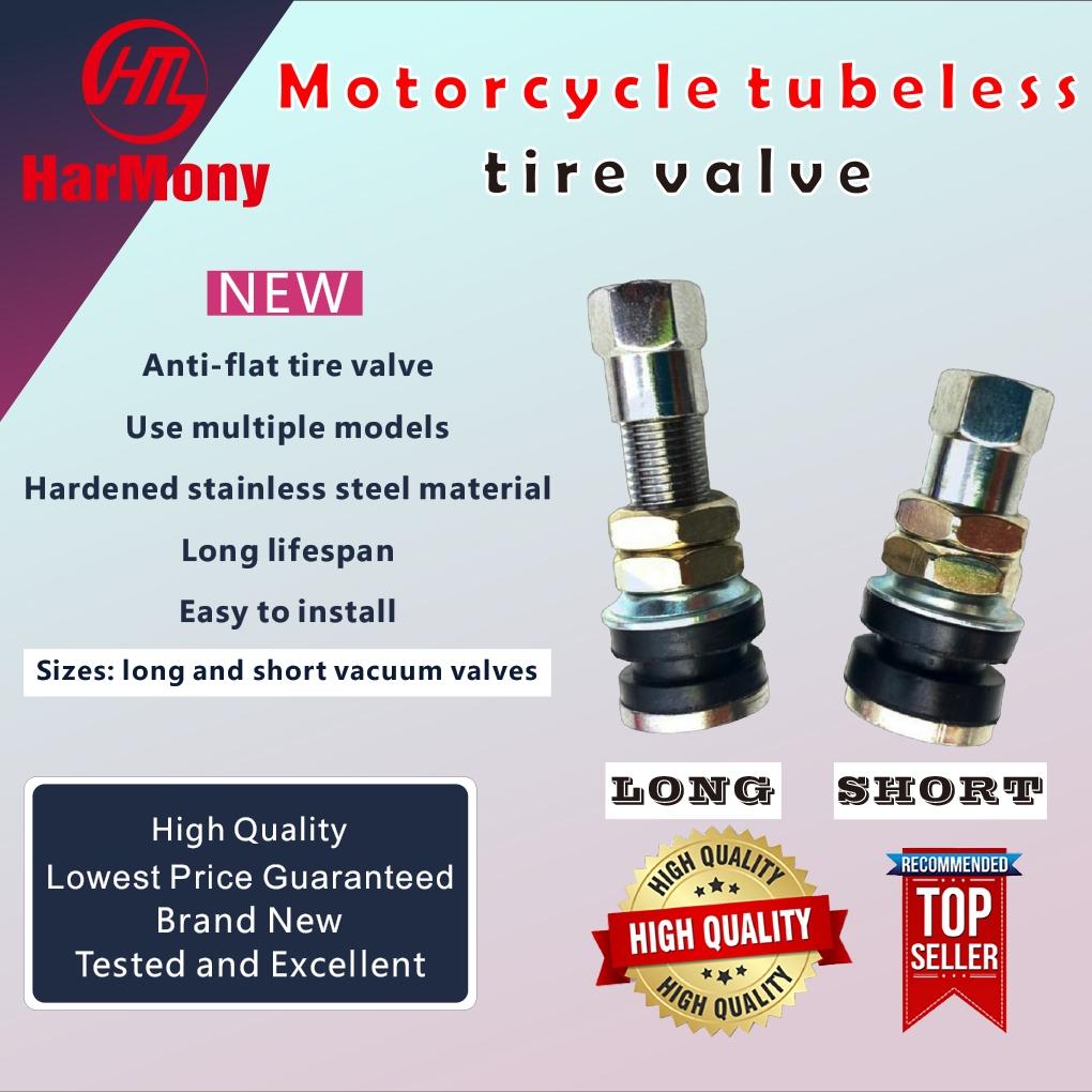 Harmony Tubeless pito valve stainless chrome universal | Shopee Philippines