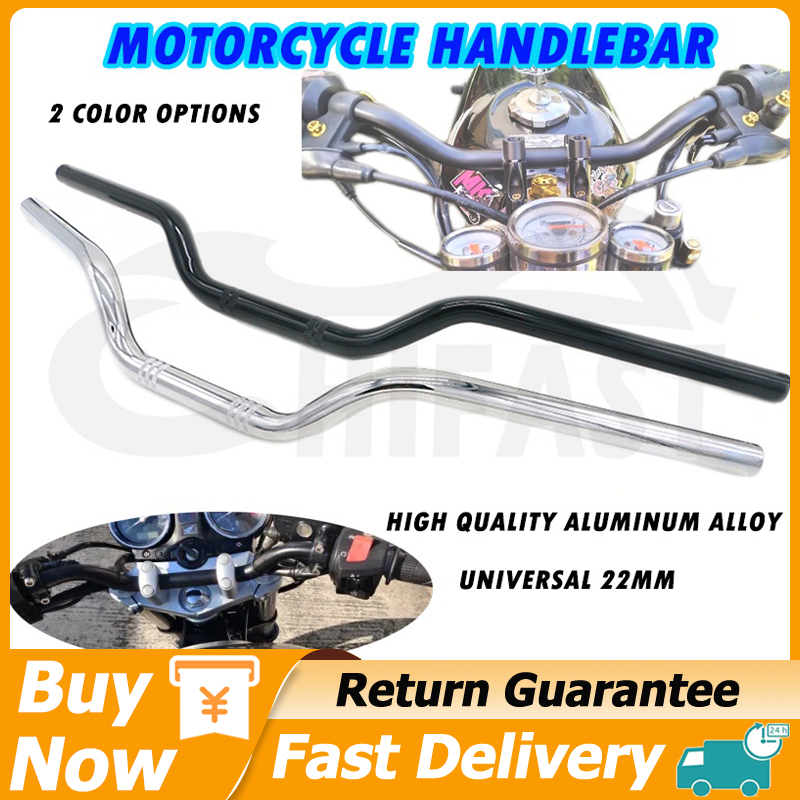 Motorcycle Refit Handlebar Retro Black Modified Handle Bars for ...