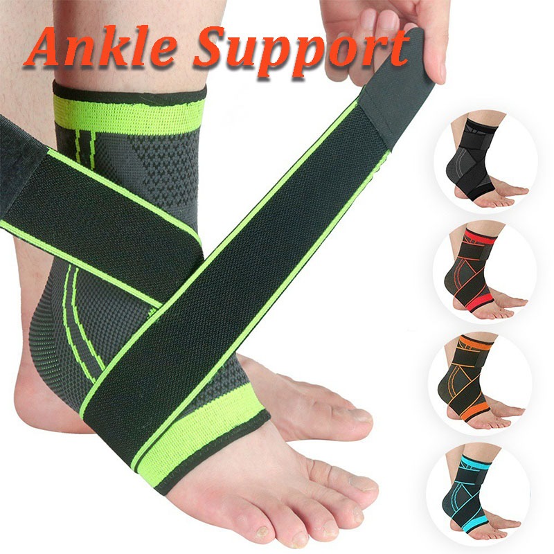 Ankle Support Protection Adjustable Foot Guard Supporter 3D Pressurized ...