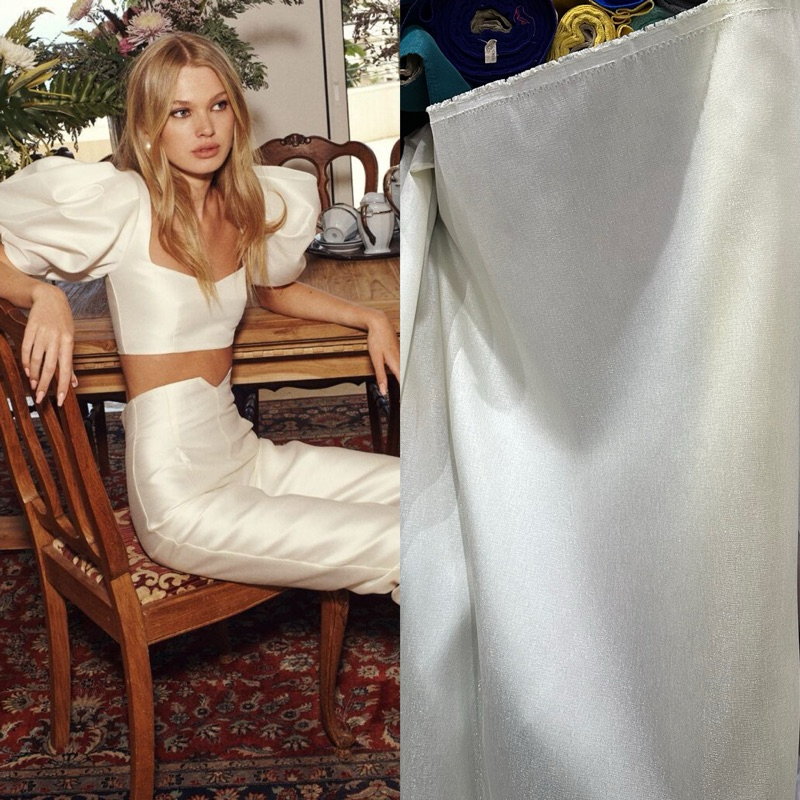 Metallic Gazar Fabric 60” Width (Per Yard) | Shopee Philippines