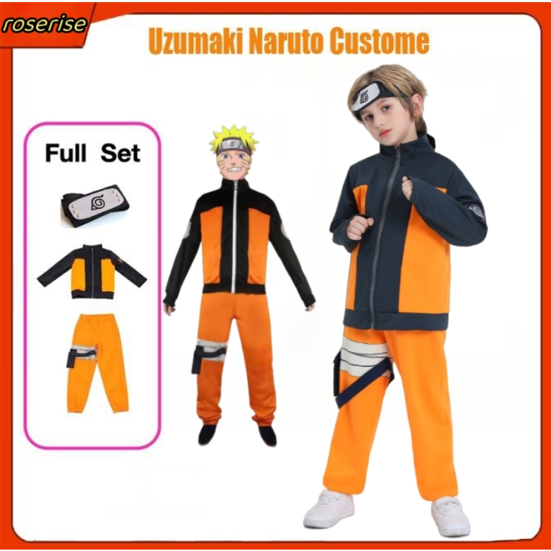 Naruto Costume for Kids boy Naruto Cosplay Halloween Costumes for Kids ...