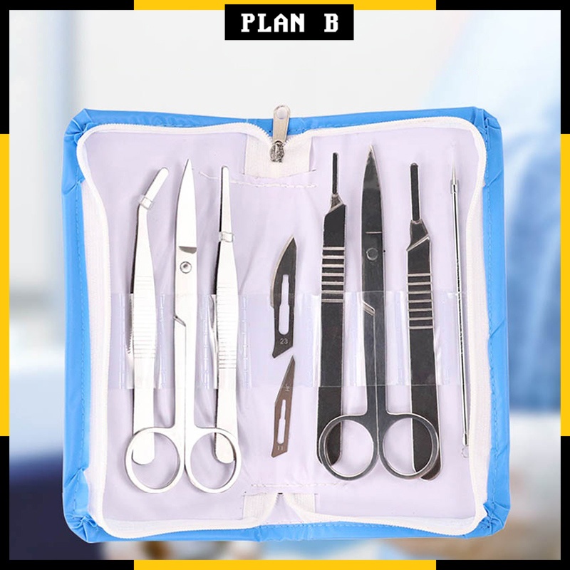 7pcs/set stainless steel dissecting kit Dissector Microscope Dissecting ...