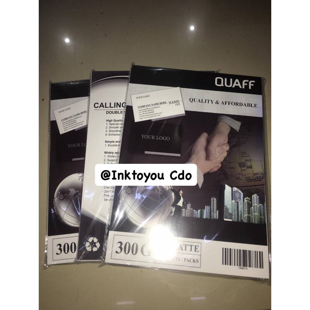 QUAFF CALLING CARD PAPER 300gsm 50SHEETS | Shopee Philippines