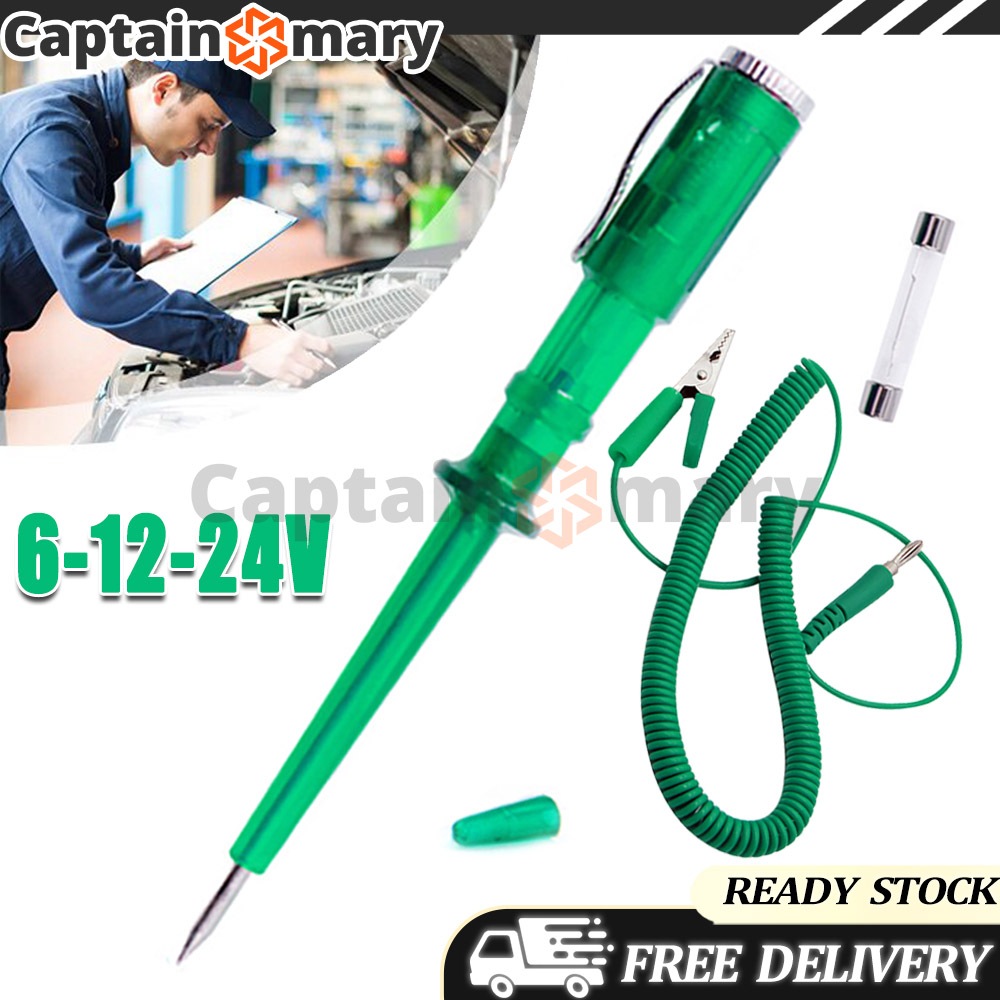 Automotive Circuit 6v-24v Tester Long Probe Test Light Diagnostic Tools ...