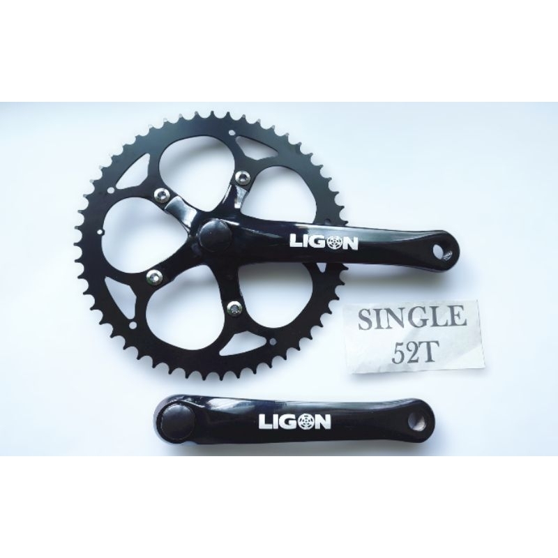 Bike Crankset/Chainwheel 52 teeth semi alloy Ligon(Alloy arm steel ...