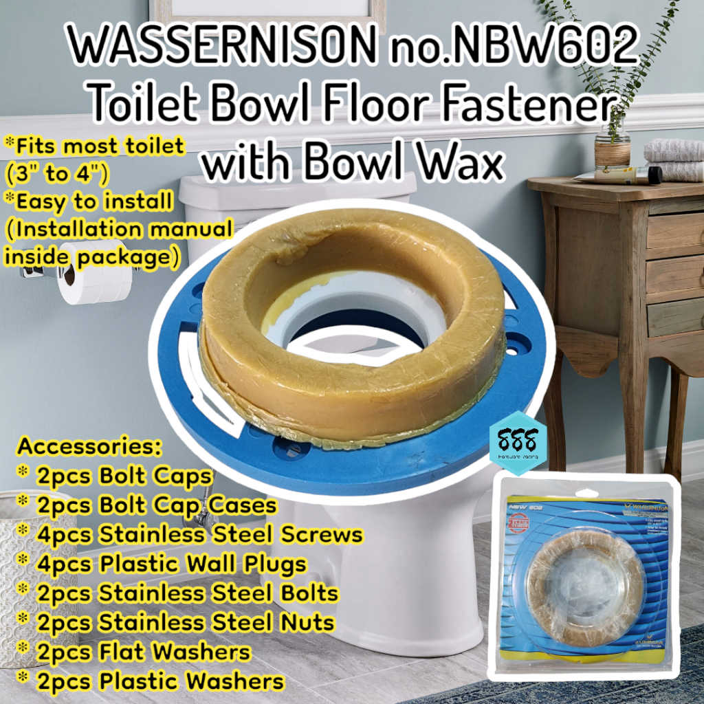 WASSERNISON no.NBW602 Toilet Bowl Floor Fastener | Shopee Philippines