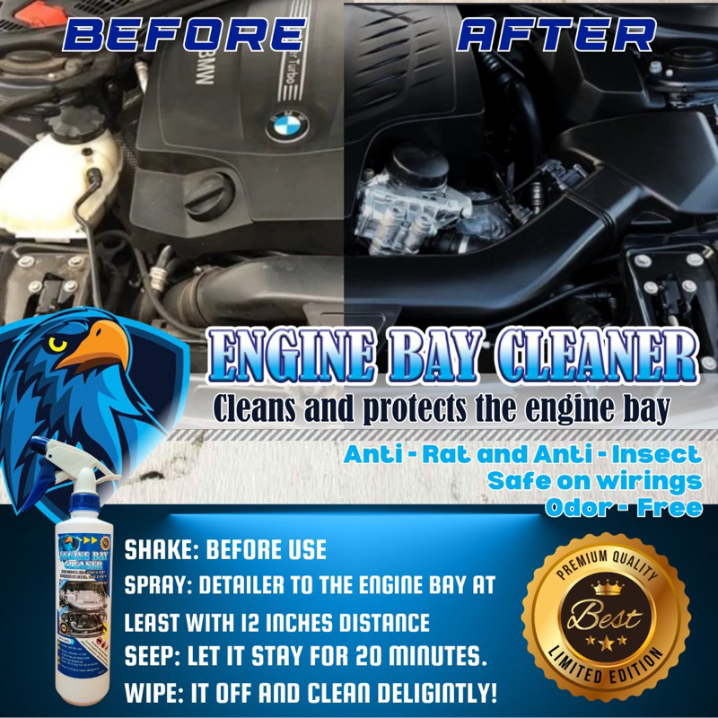Eagles Car Cleaning solutions 500ml (Eagle Engine Detailer) | Shopee ...