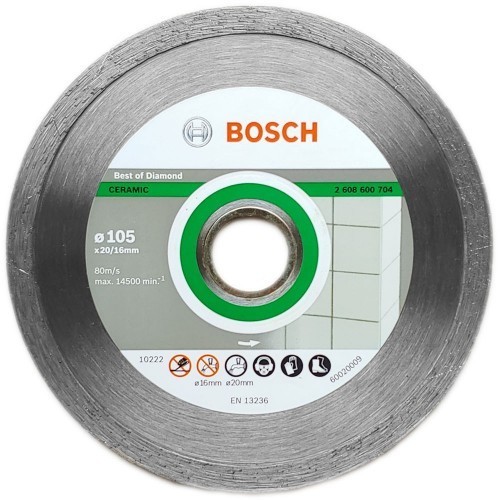 BUILDMATE Bosch Diamond Cutting Disc Blade Continuous Rim Clean Cuts in ...