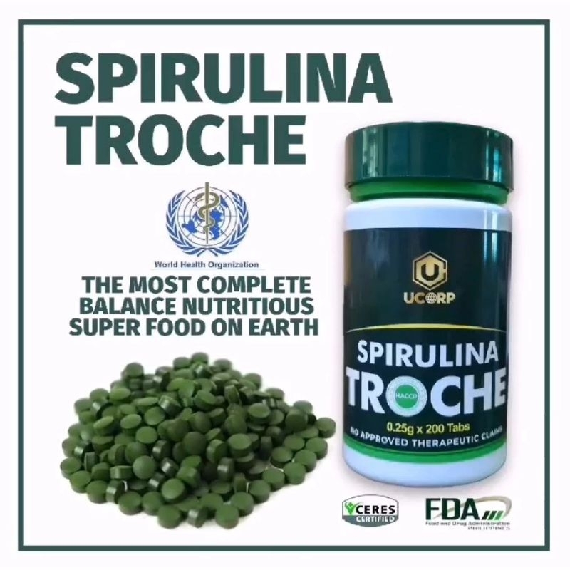 Troche Spirulina 200 Tablets | Shopee Philippines