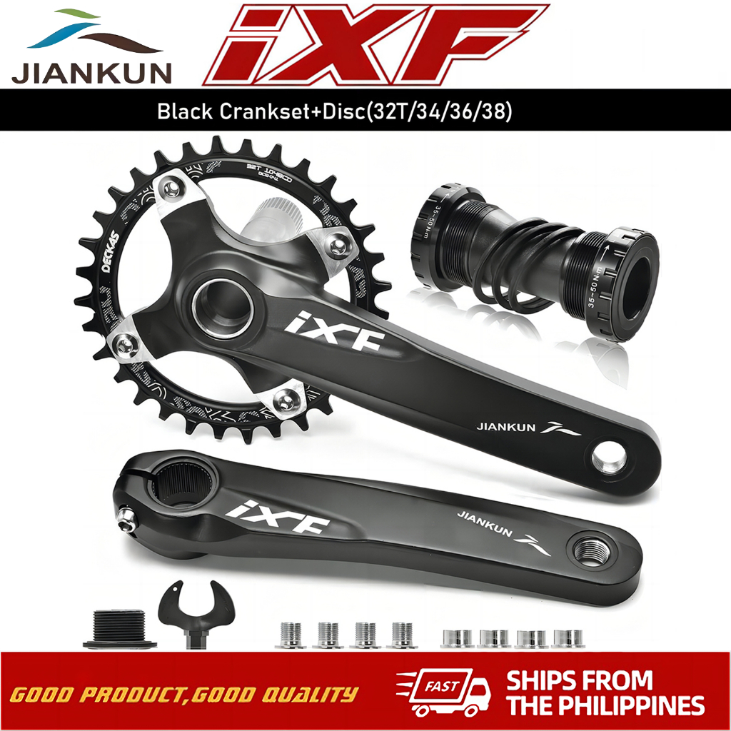 IXF Crankset 104 BCD Bottom Bracket with Axis Spindle MTB Hollowtech ...