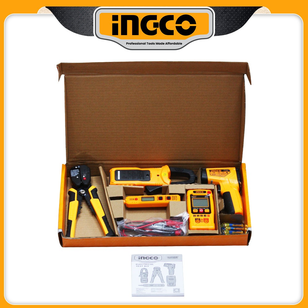 EXCLUSIVE Ingco Electrical Test Kit Digital Clamp Meter Multimeter Test ...
