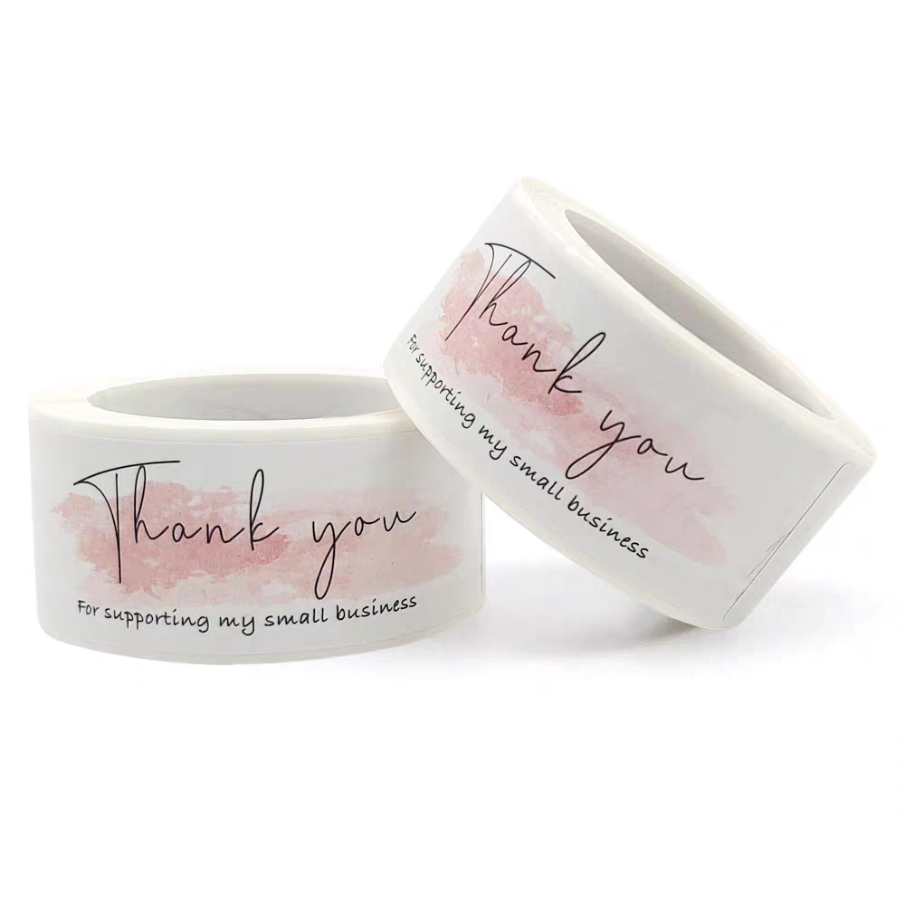 250Pcs/roll Thank you for stickers, birthday gift stickers, holiday ...