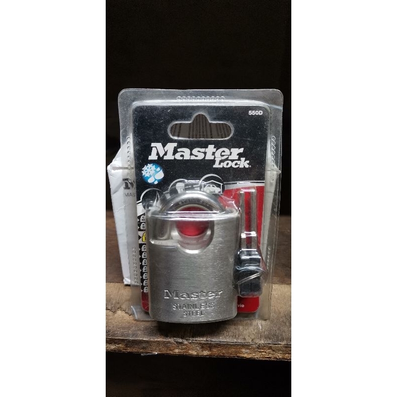 Master Lock Stainless Steel Body Padlock 550-D ( 50mm body) | Shopee ...