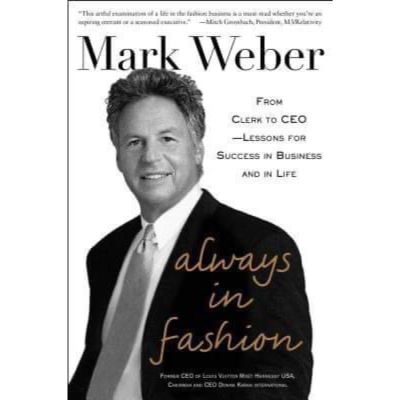 Always in Fashion - Mark Weber Hard Cover New York Times Bestselling Novel Book | Shopee Philippines
