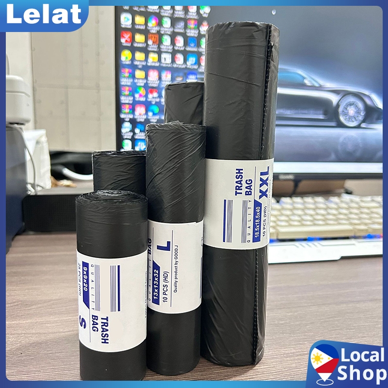 Tear Resistant Garbage Bag Black Flat Mouth Garbage Bag Biodegradable ...