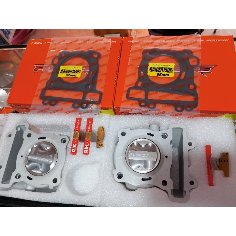 PITSBIKE RAIDER 150 Fi CERAMIC CYLINDER BORE DOME FORGED PISTON 66MM ...