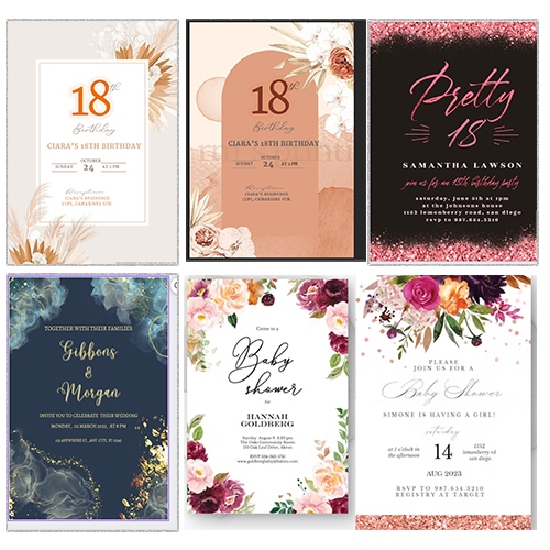 4R (4X6) TEXTURED PAPER|CUSTOMIZED WEDDING INVITATION CARDS) | Shopee ...