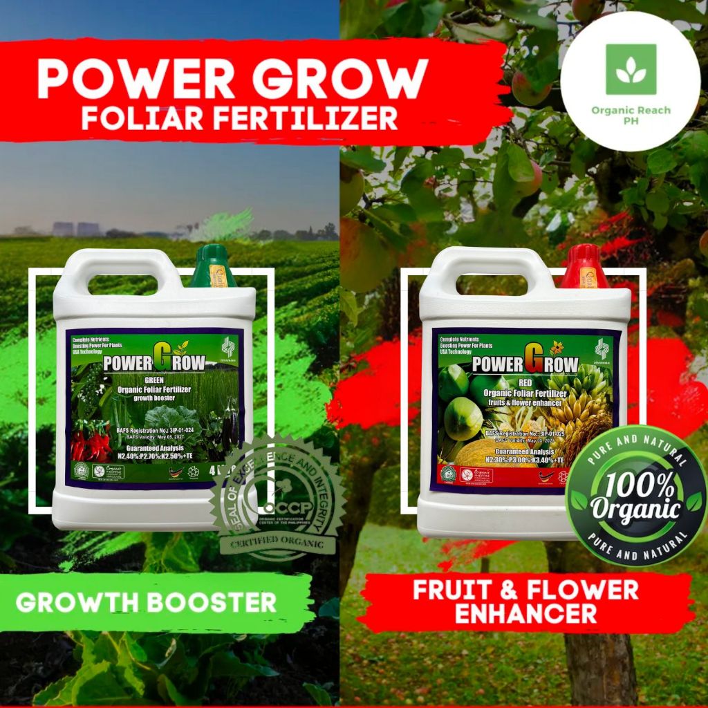 POWER GROW ORGANIC FOLIAR GREEN AND RED GALLON by Dynapharm ...