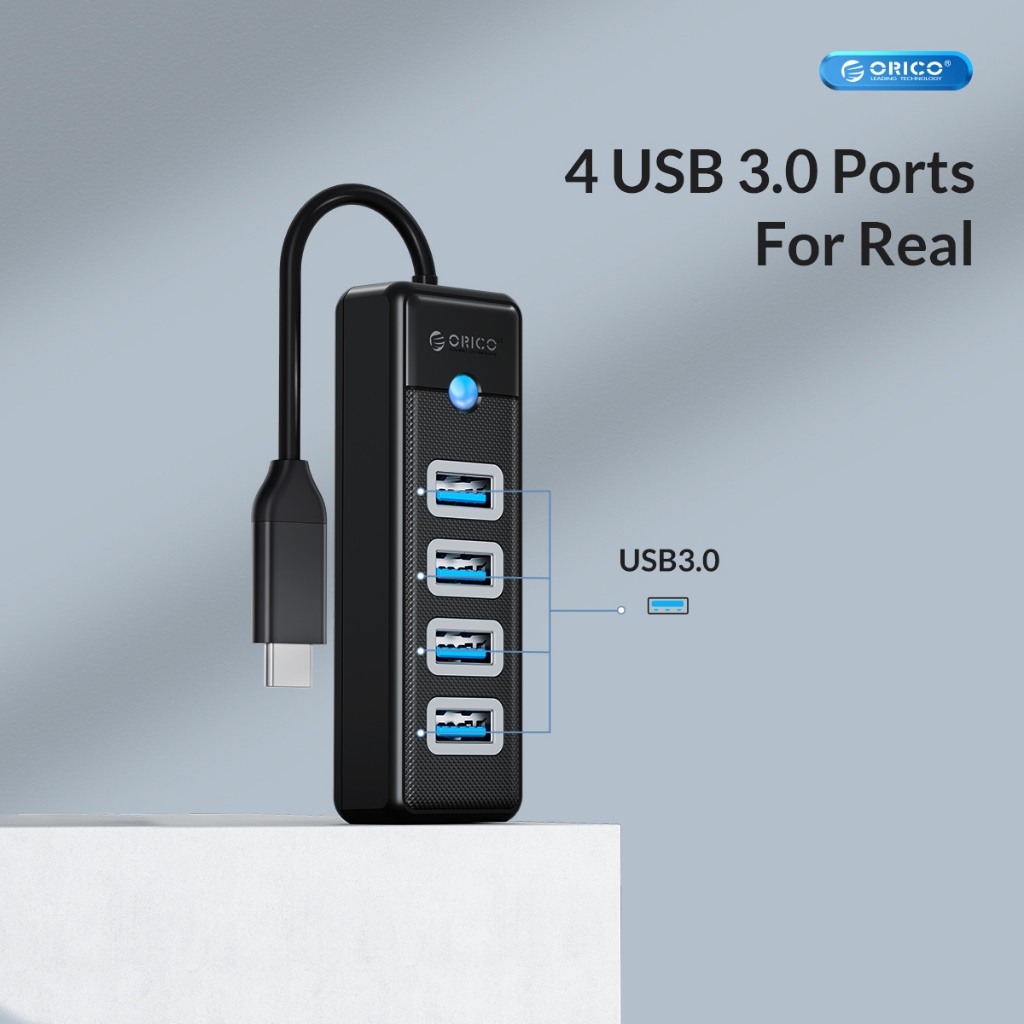 ORICO Mini Portable 4-Port USB 3.0 Hub, Multi Expander Converter OTG ...